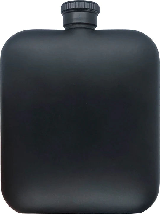 Cocktail Engraved Matte Black Flask - 6oz – Born to Shake